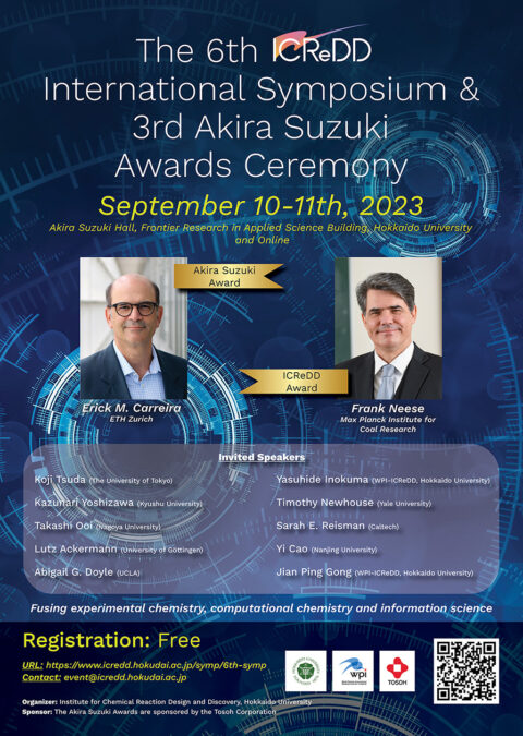 The 6th ICReDD International Symposium and 3rd Akira Suzuki Awards Ceremony – ICReDD: Institute ...