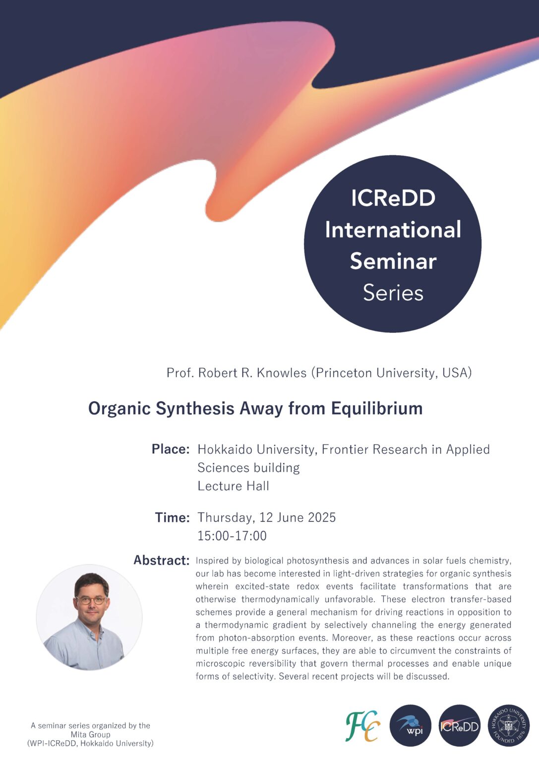 プリンストン大学の Prof. Robert R. Knowles によるICReDD国際セミナーを開催します – 北海道大学 化学反応創成研究拠点 (ICReDD)